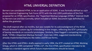 HTML History | PPTX
