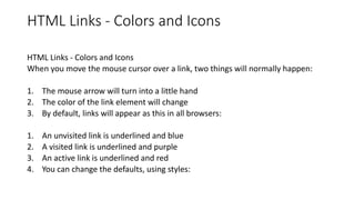 Html hyperlinks | PPTX