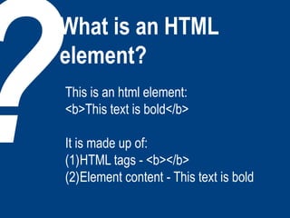 Html (hyper text markup language) | PPT