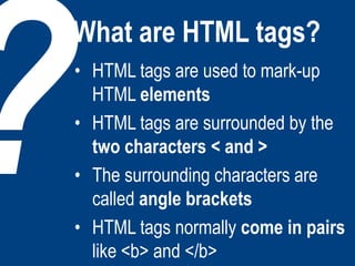 Html (hyper text markup language) | PPT