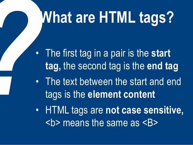Html (hyper text markup language)