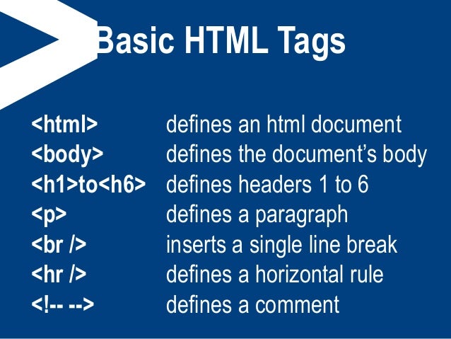 Html (hyper text markup language)