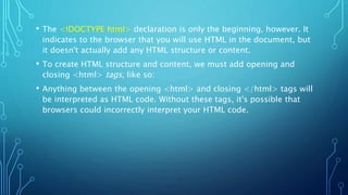 Html (hypertext markup language) | PPTX | Web Design and HTML | Internet