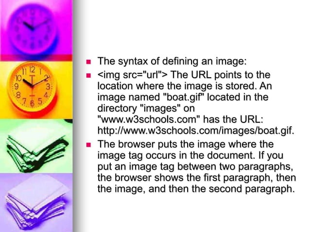 HTML_Images.ppt | Web Design and HTML | Internet