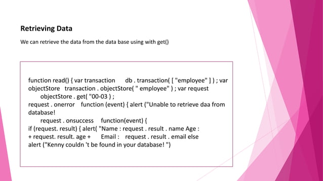 Html indexed db | PPT | Free Download