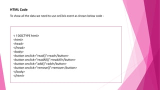 Html indexed db | PPTX