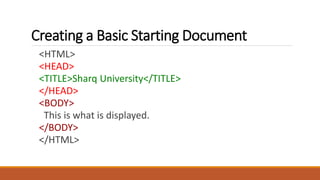 HTML Introduction | PPT