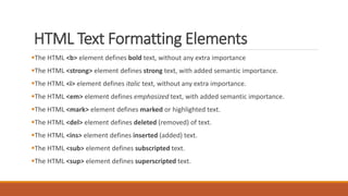 HTML Introduction | PPT