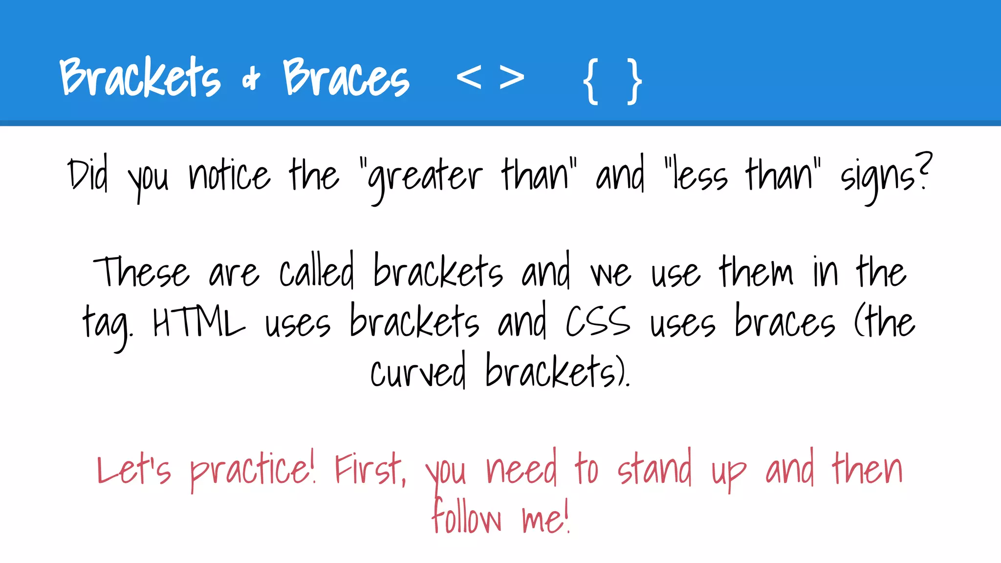 Intro to HTML (Kid's Class at TIY) | PDF