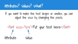 Intro to HTML (Kid's Class at TIY) | PDF