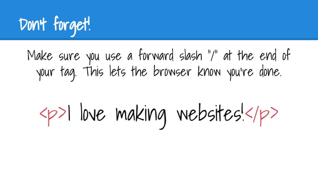 Intro to HTML (Kid's Class at TIY) | PDF | Web Design and HTML | Internet