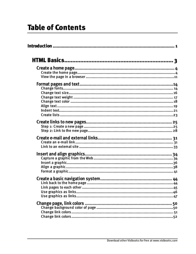 Html & javascript_for_visual_learners_tutorial_-_174_pages | PDF