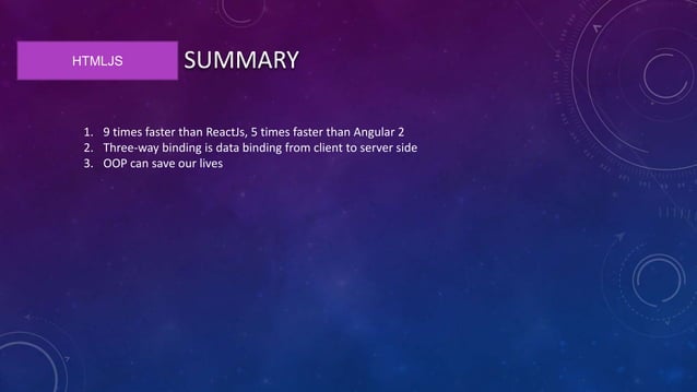 Grokking TechTalk #16: Html js and three way binding | PPT