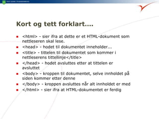 Html basic intro | PPT