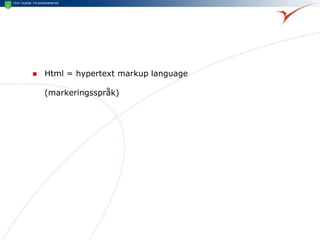 Html basic intro | PPT