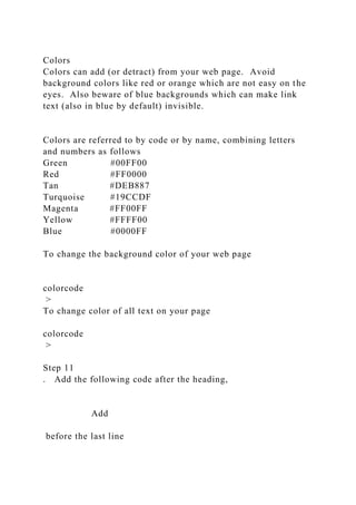 HTML Lab ProjectTo create a simple web page you will need to use.docx