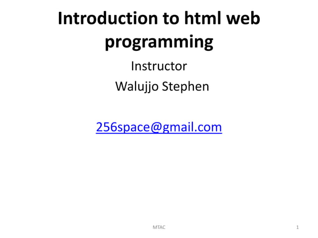 Introduction to html four lecture notes.pptx
