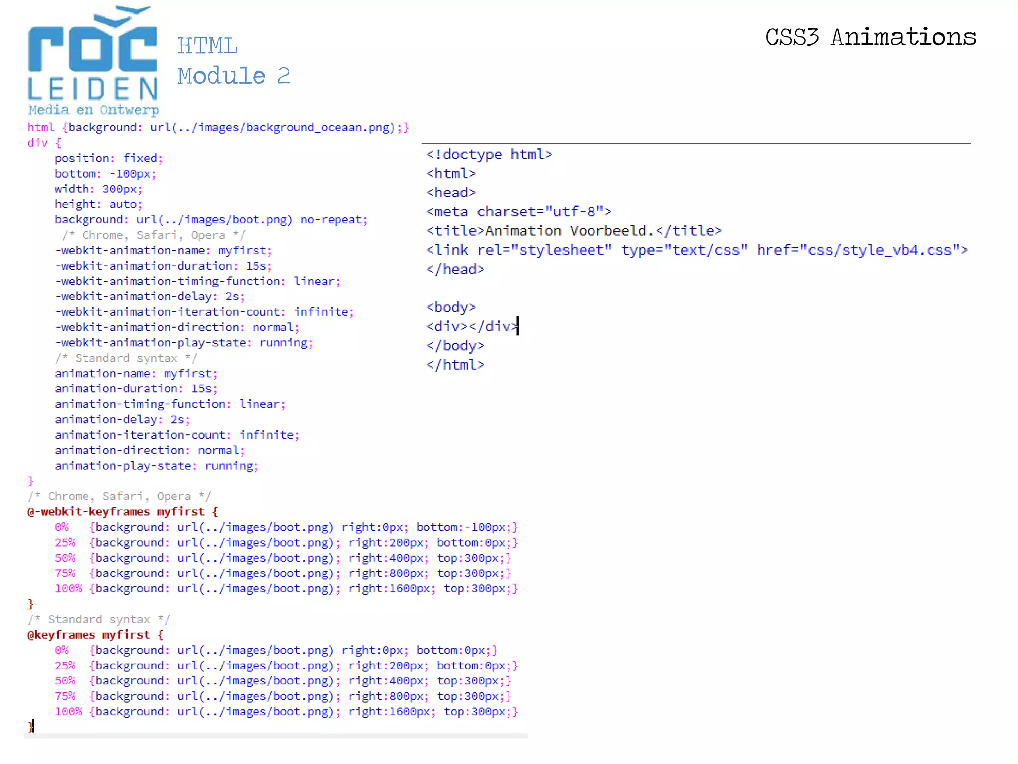 Html les 2.5_animation | PPT