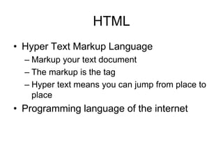 HTML Lesson 1 | PPTX