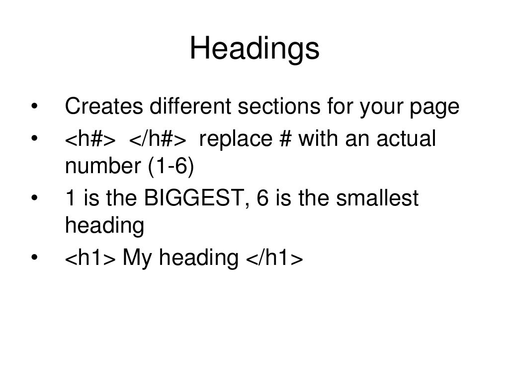 Html Lesson 1 