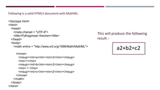 Html mathml | PPT