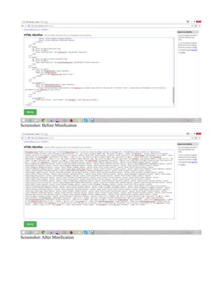 Html minification | PDF