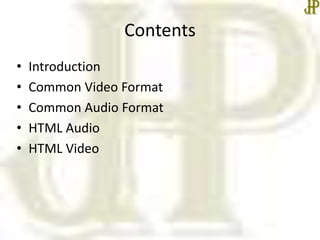 Html multimedia | PPTX