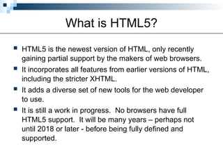 HTML_new_one is a ppt in markup language | PPT | Web Development | Internet