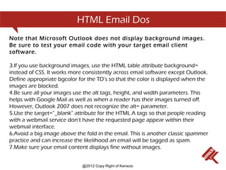 Html newsletter layout 24 tips for a better html | PPT | Web Design and ...