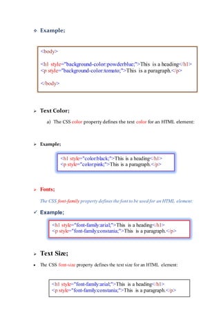 HTML Notes And Some Attributes | PDF