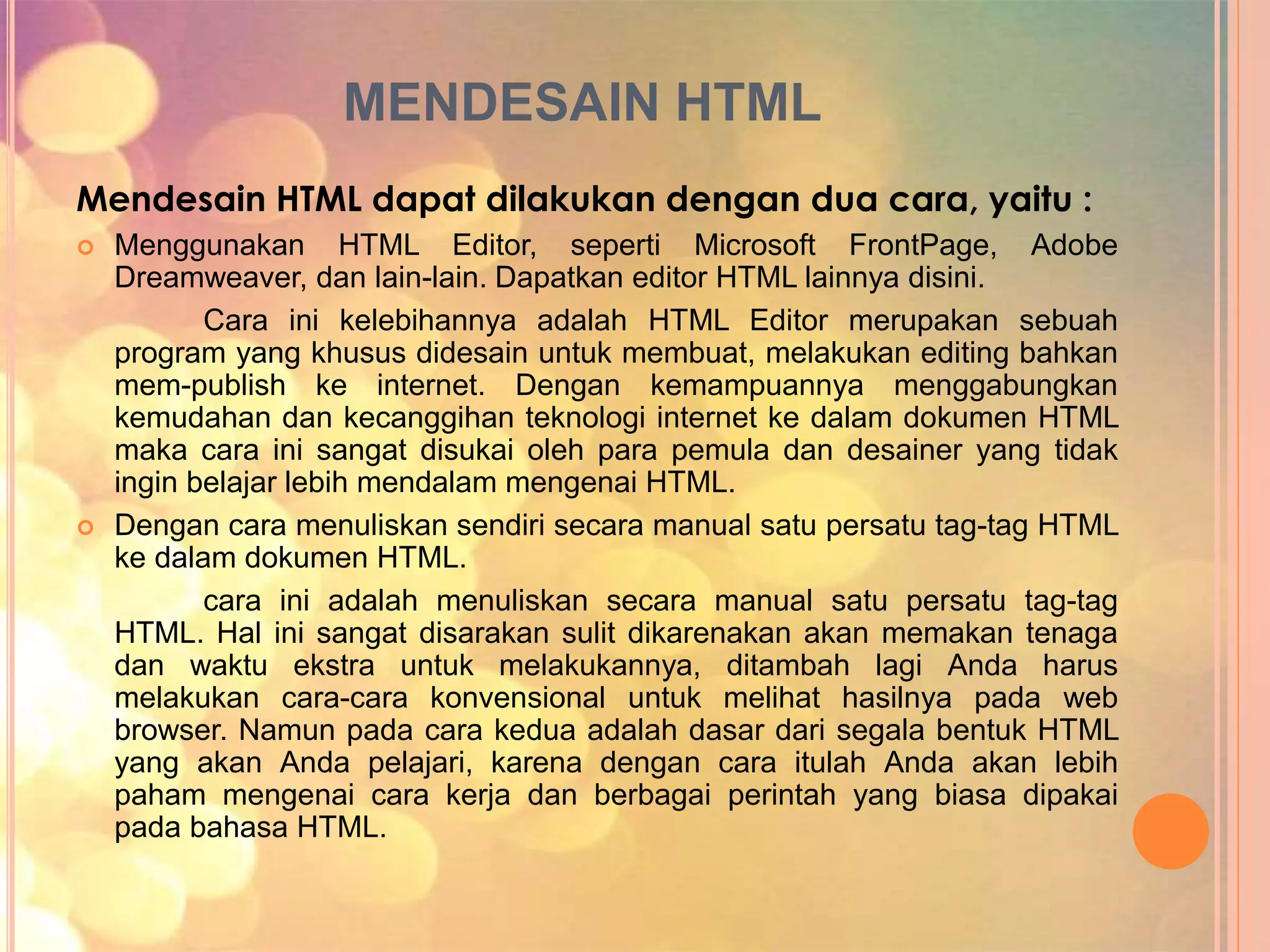 Html power point | PPTX