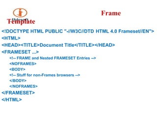 Html ppt | PPT | Web Design and HTML | Internet