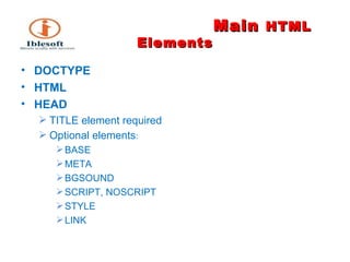 Html ppt | PPT | Web Design and HTML | Internet