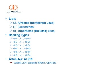 Html ppt | PPT | Web Design and HTML | Internet