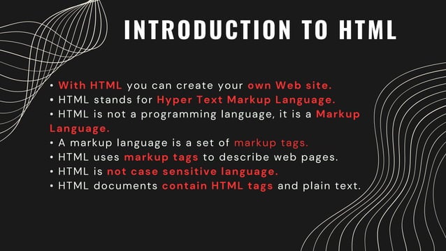 HTML PPT.pdf | Web Design and HTML | Internet