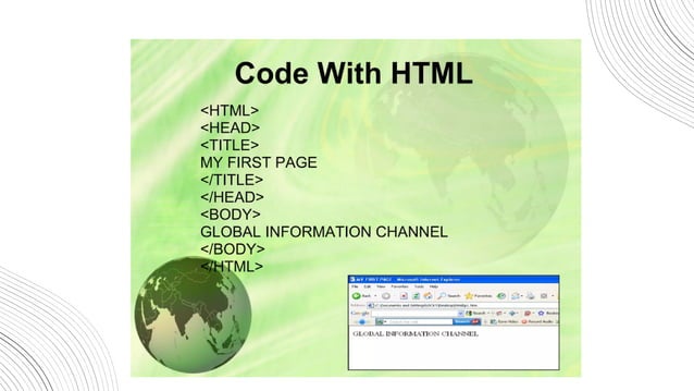 HTML PPT.pdf | Web Design and HTML | Internet