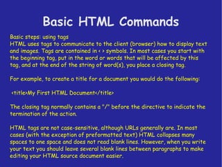 Html ppt computer | PPT | Web Design and HTML | Internet
