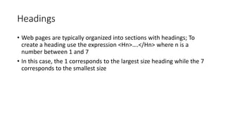 GFGC CHIKKABASUR(HTML) | PPT