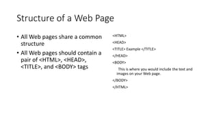 GFGC CHIKKABASUR(HTML) | PPT