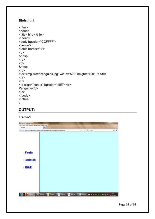 HTML practicals | PDF | Web Design and HTML | Internet