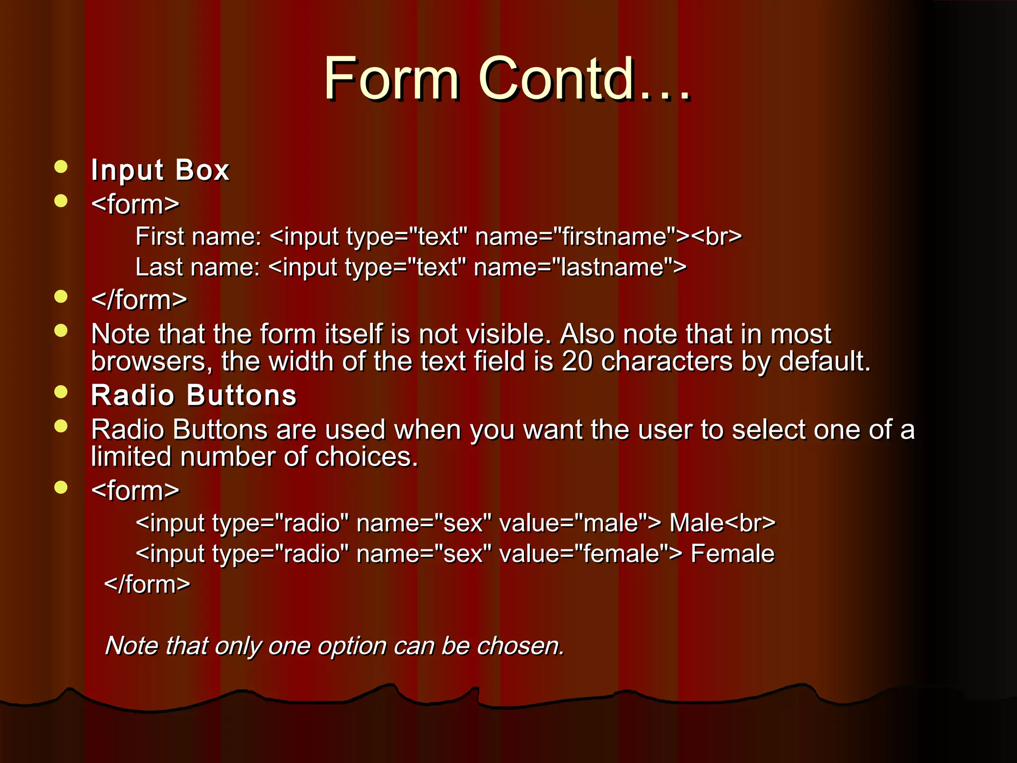 Html presentation | PPT