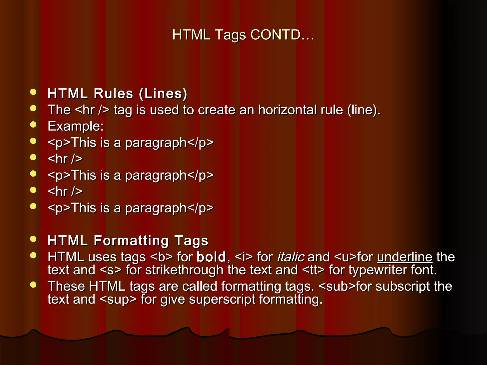 Html presentation | PPT