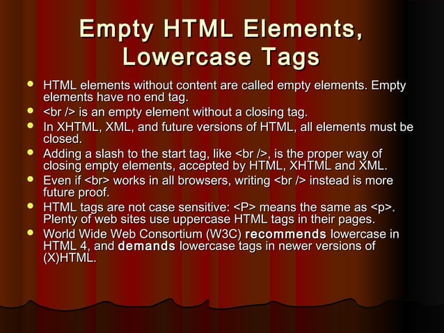 Html presentation | PPT