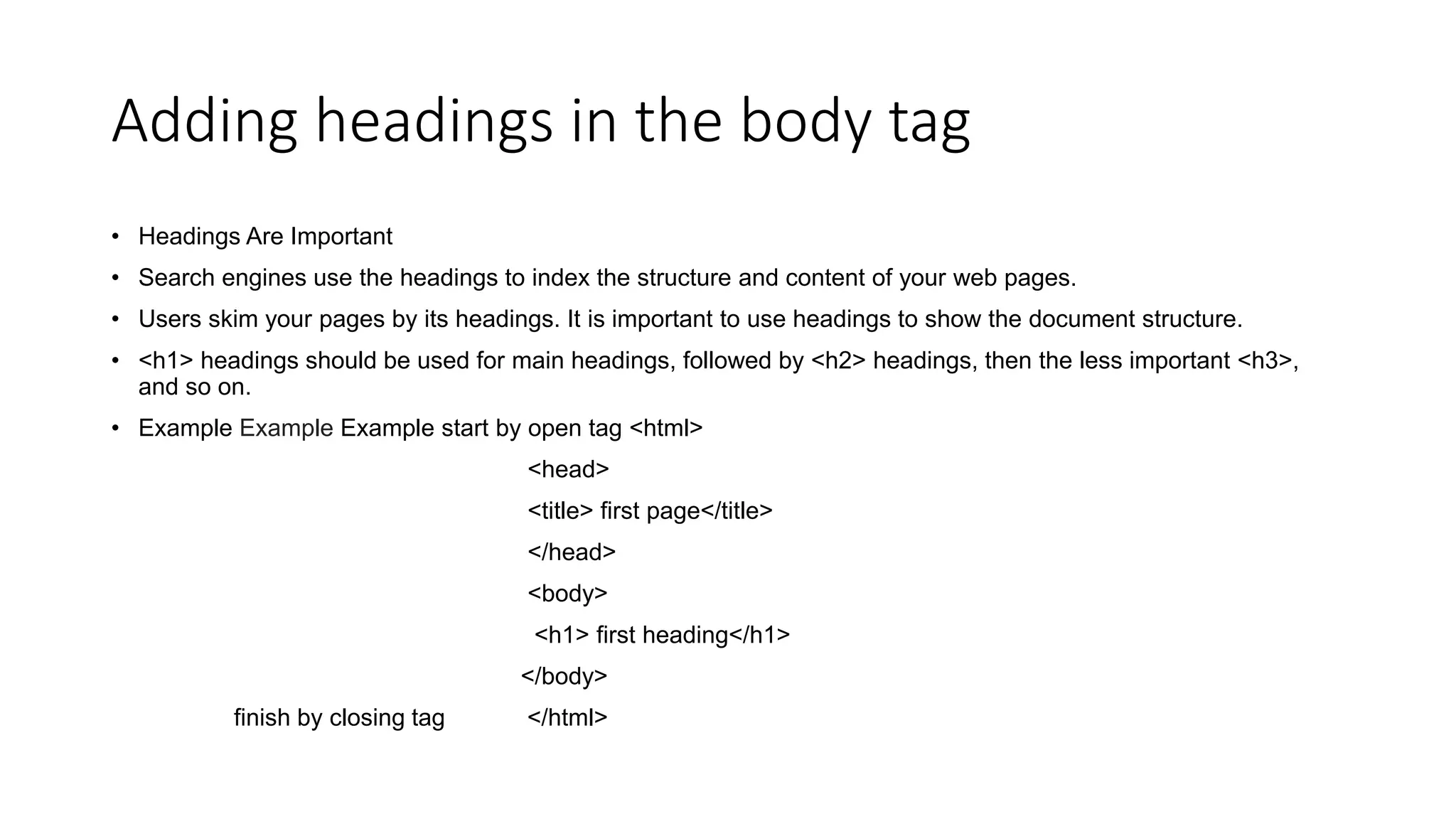 HTML presentation | PPT