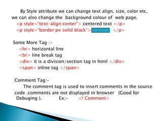 HTML Presentation | PPT