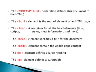 HTML Presentation | PPT