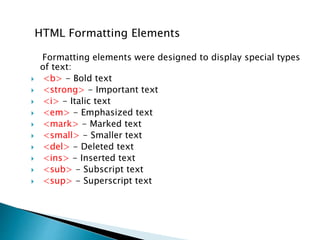 HTML Presentation | PPT