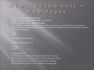 Html project | PPT