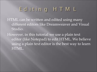 Html project | PPT