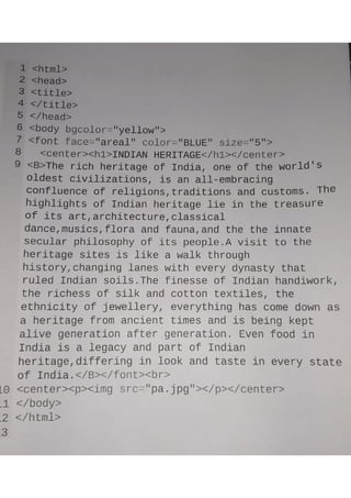 Html Project file for helping the student | PDF